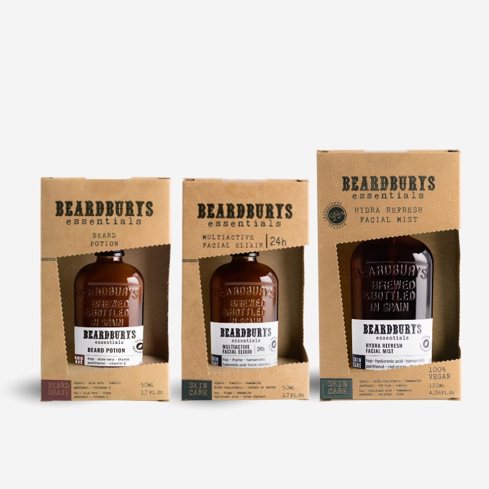 Kit Completo Cuidado Barba y Rostro - 3 pasos | Beardburys Essentials ...